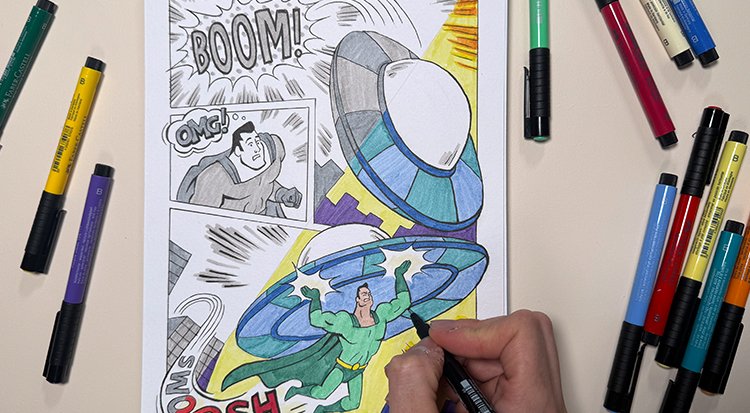 Tuto planche de BD avec Faber-Castell | Cultura